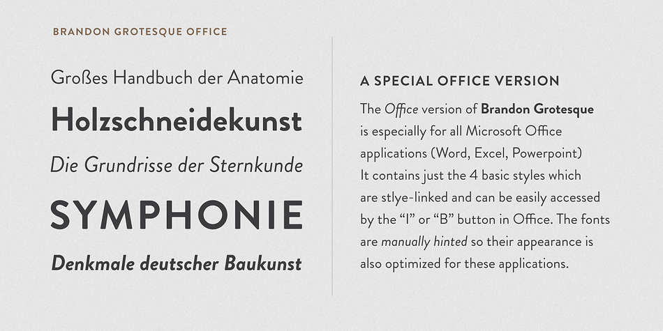 Brandon Grotesque Office Font