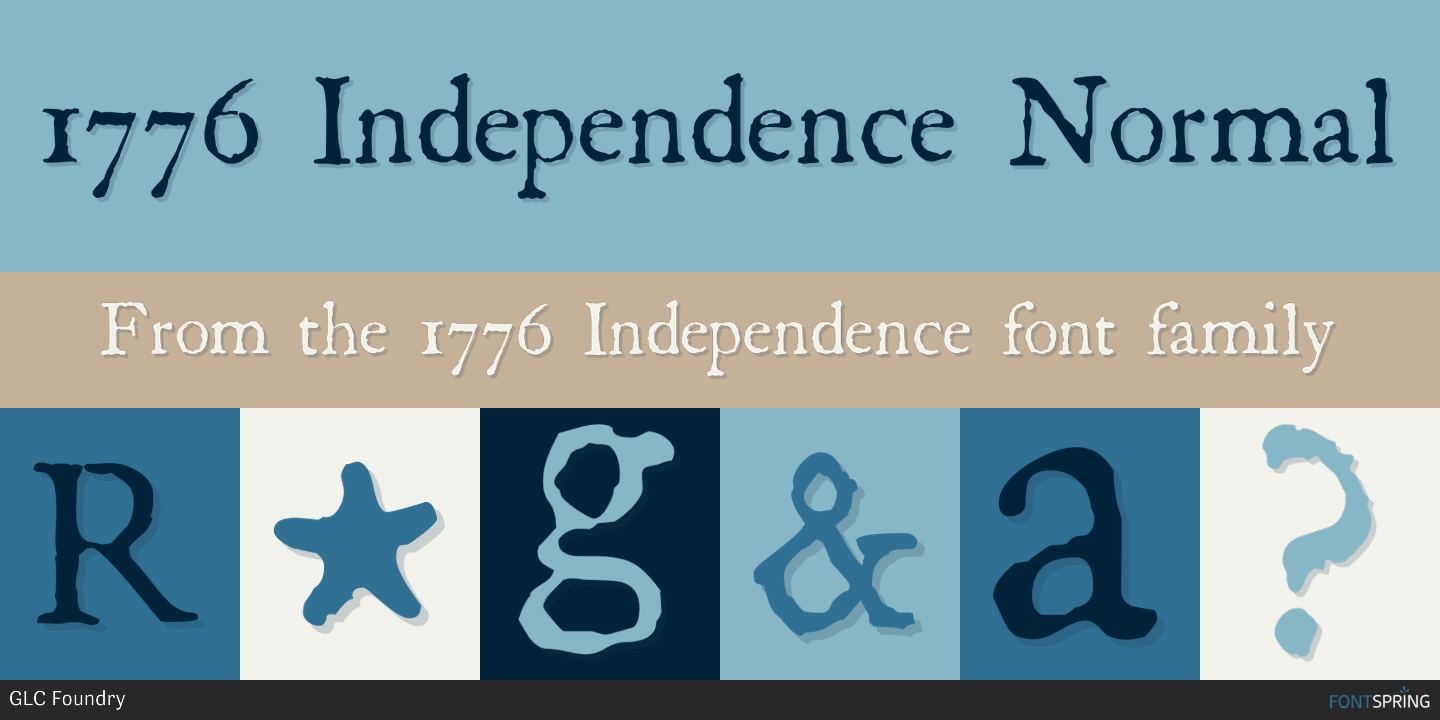 Fonts similar to 1776 Independence