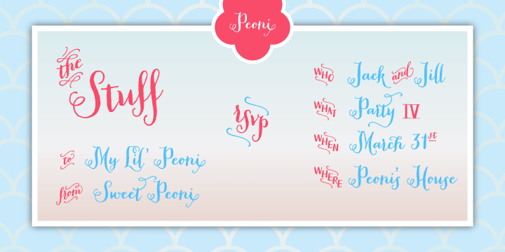 Peoni Font