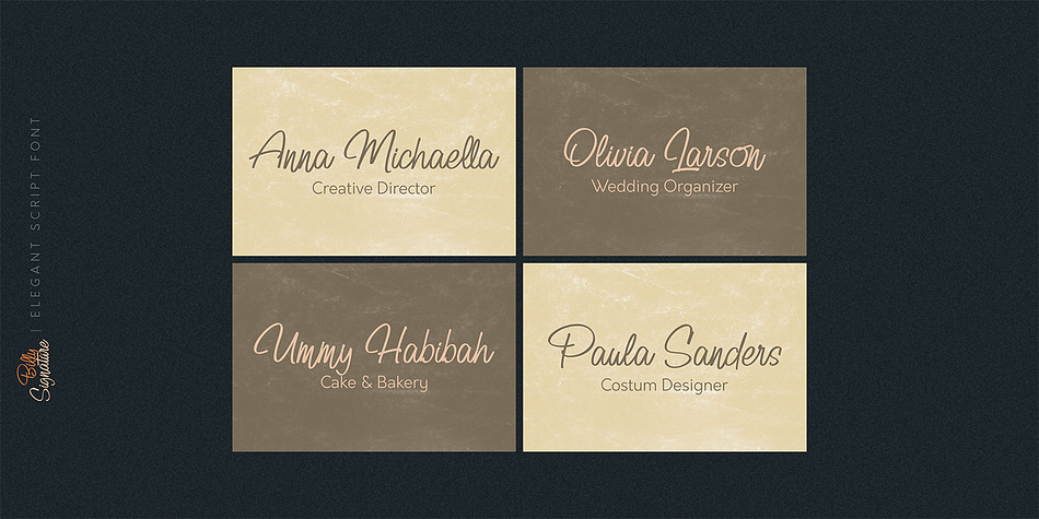 Billy Signature Font