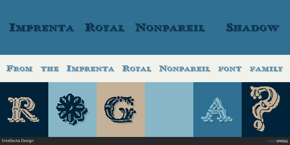 Imprenta Royal Nonpareil Shadow Font