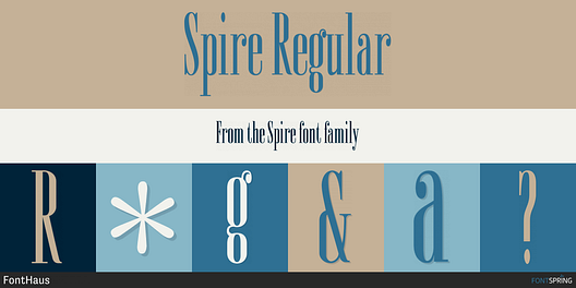 Fonts similar to Spire