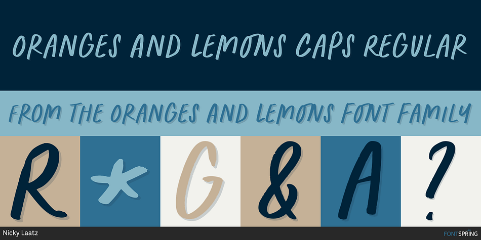 Oranges And Lemons Caps Regular Font