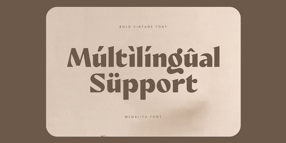 Megalith Font