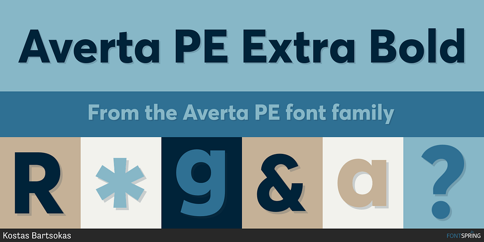 Averta PE Extra Bold Font