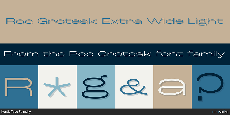 Roc Grotesk Extra Wide Font