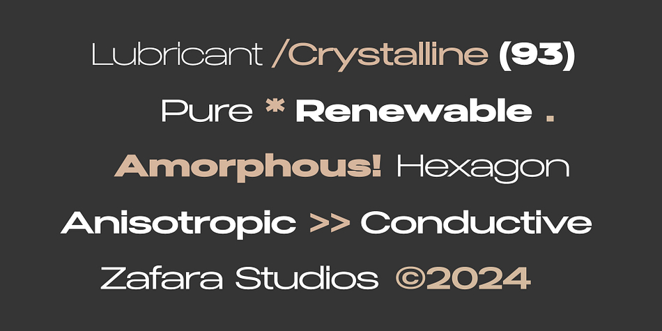 Graphite Font