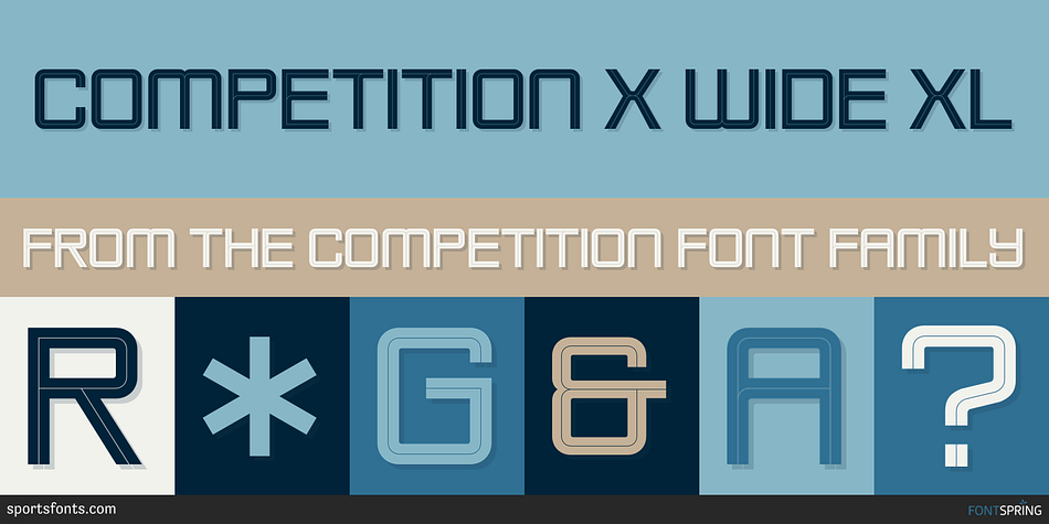 Competition X Wide XL Font