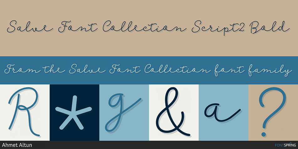 Salve Font Collection Script2 Bold Font
