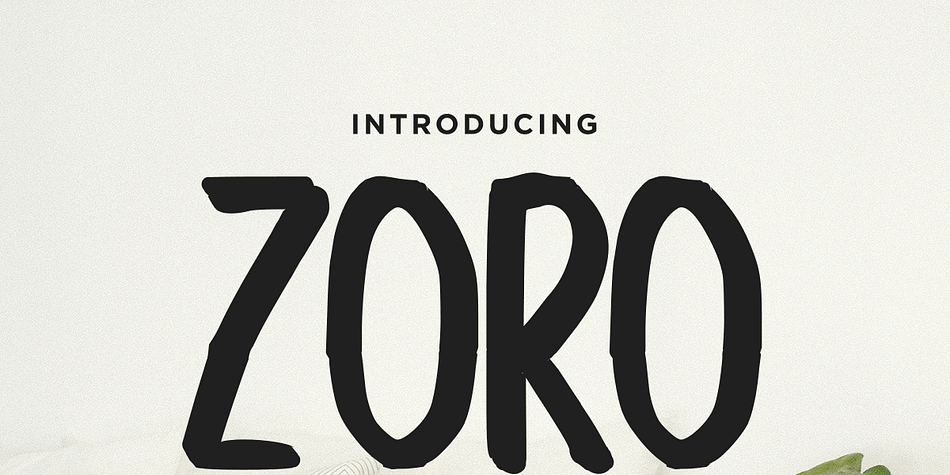 Zoro Font