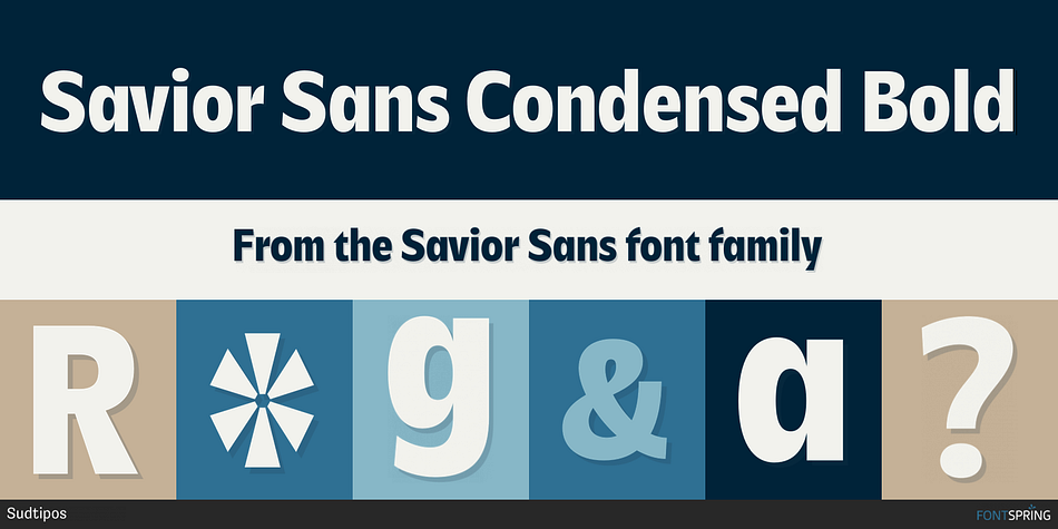 Savior Sans Condensed Bold Font