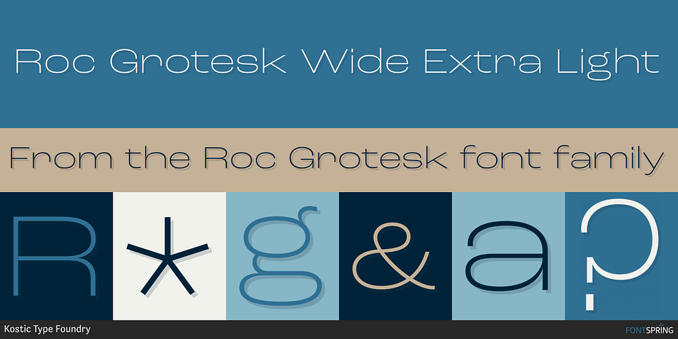 Roc Grotesk Wide Font
