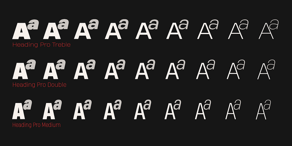 Heading Pro Text Font