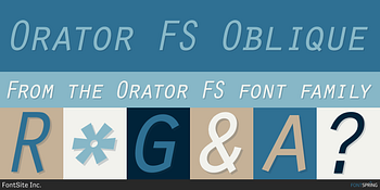 Orator FS Font