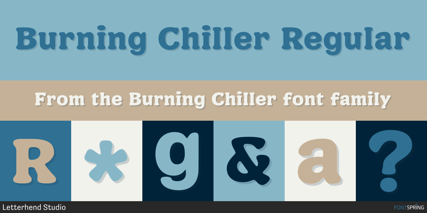 Fonts similar to Burning Chiller