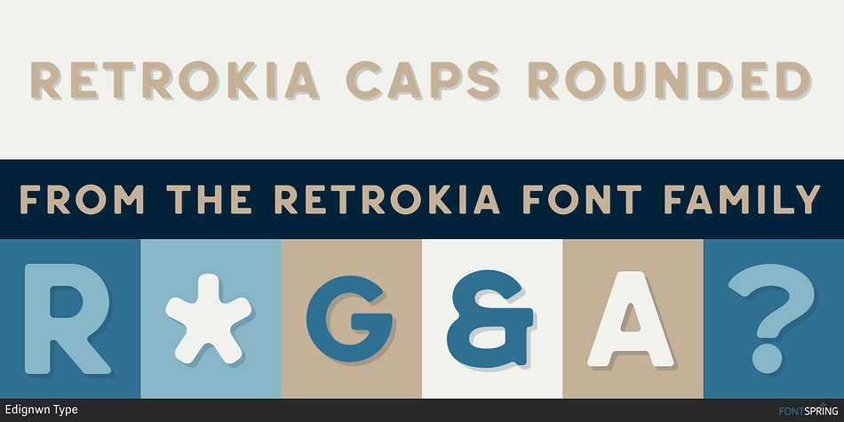Retrokia Caps Rounded Font