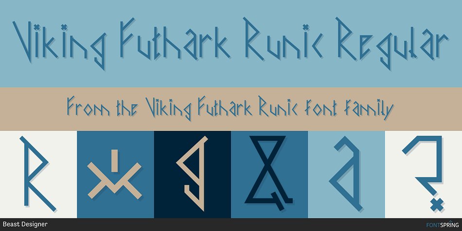 Viking Futhark Runic Regular Font