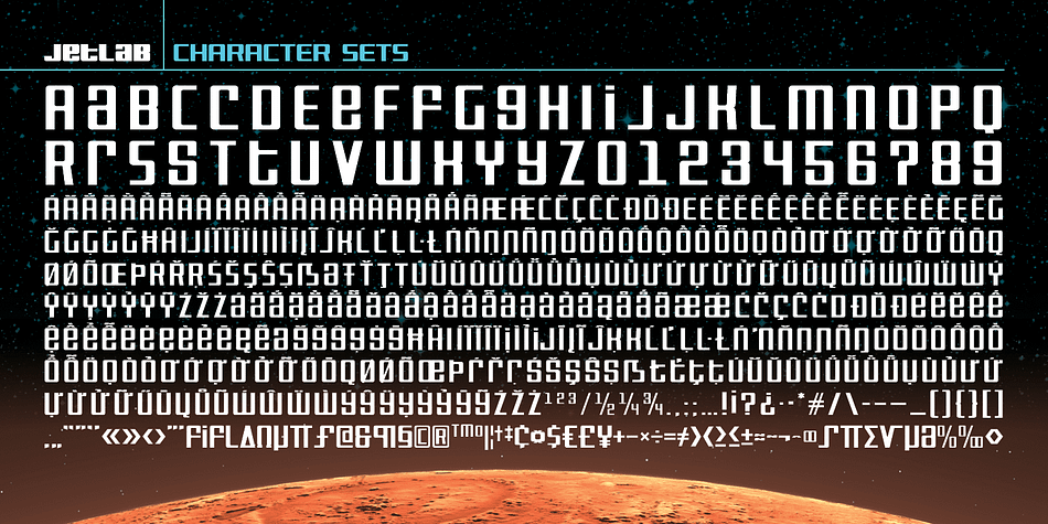 Jetlab Font