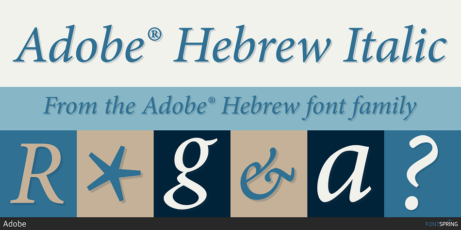Adobe® Hebrew Font