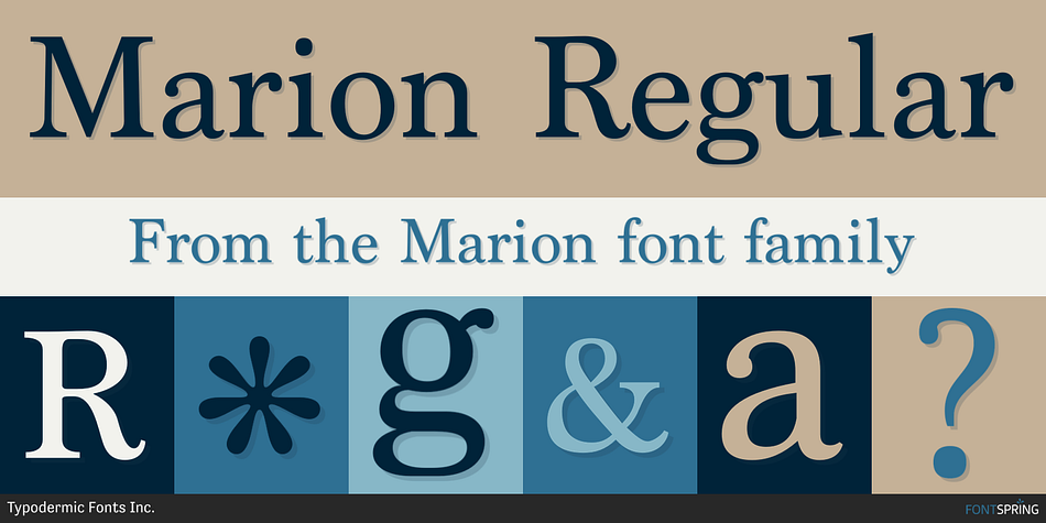 Marion Regular Font