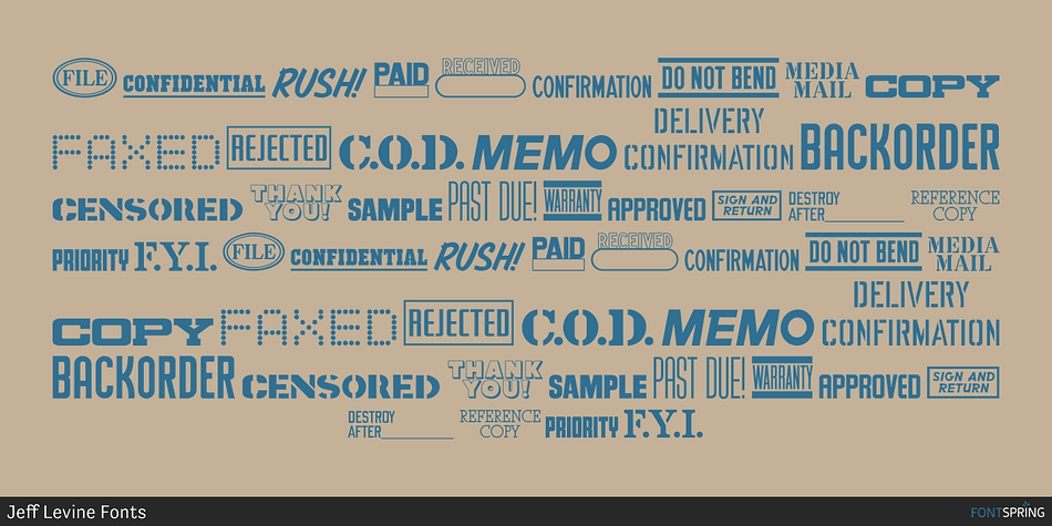 Stamp of Approval JNL Font