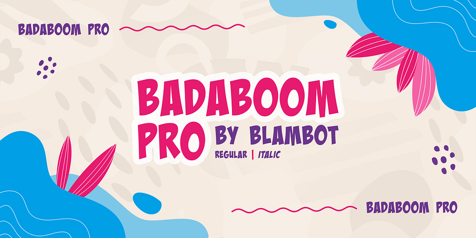 BadaBoom Pro Font