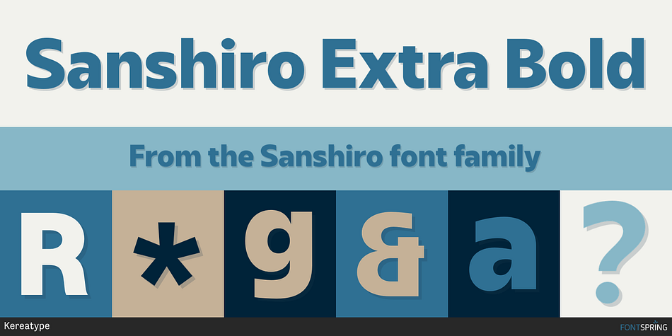 Sanshiro Extra Bold Font
