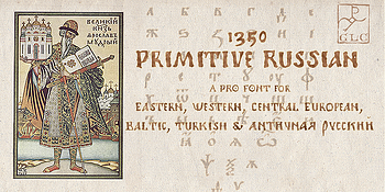 1350 Primitive Russian Font