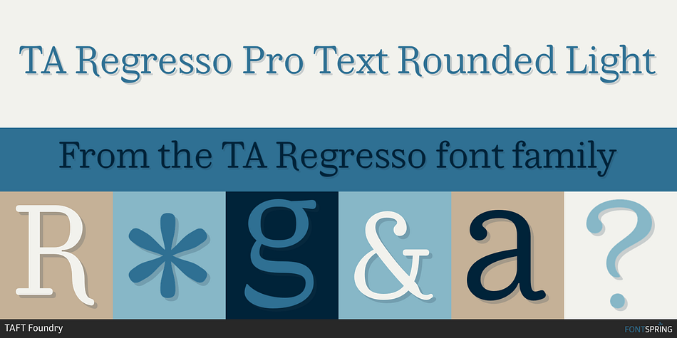 TA Regresso Pro Text Rounded Light Font