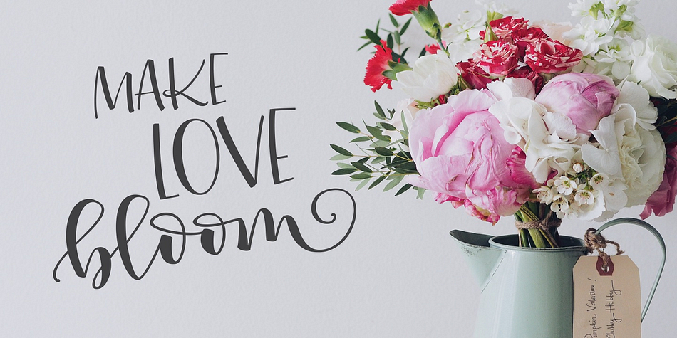 Peony Blooms Font