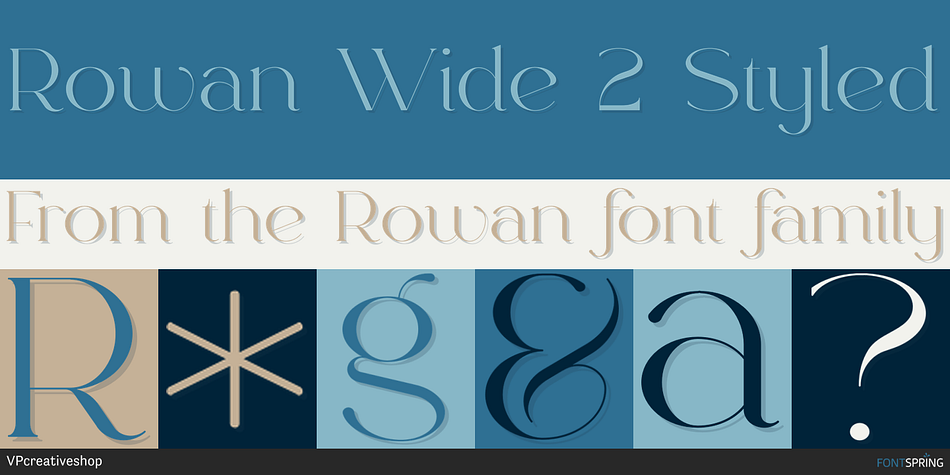 Rowan Wide 2 Styled Font