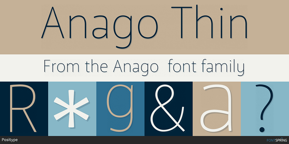 Anago Font