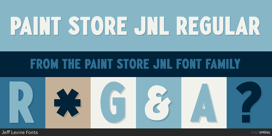 Paint Store JNL Font
