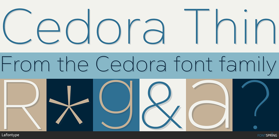 Cedora Thin Font