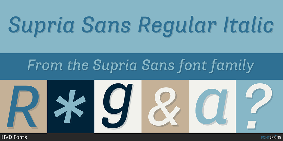 Supria Sans Font