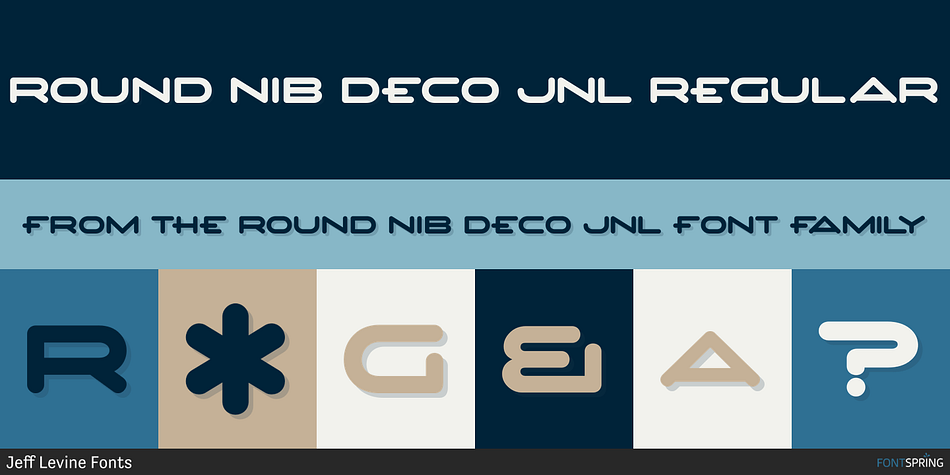 Round Nib Deco JNL Regular Font
