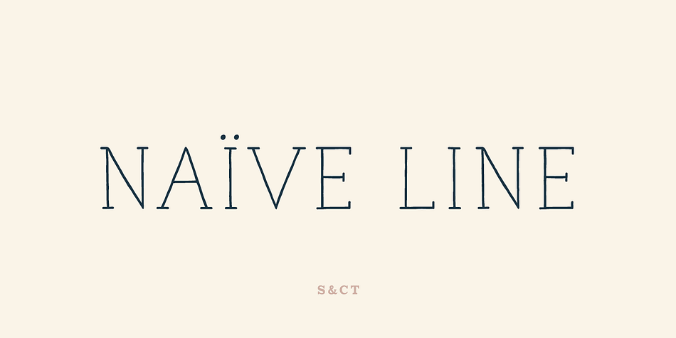 Naive Line Font | Fontspring