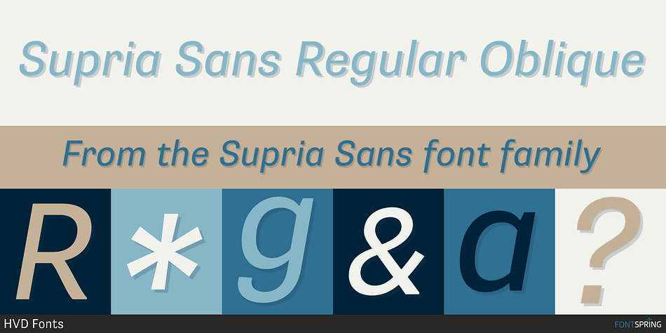 Supria Sans Font
