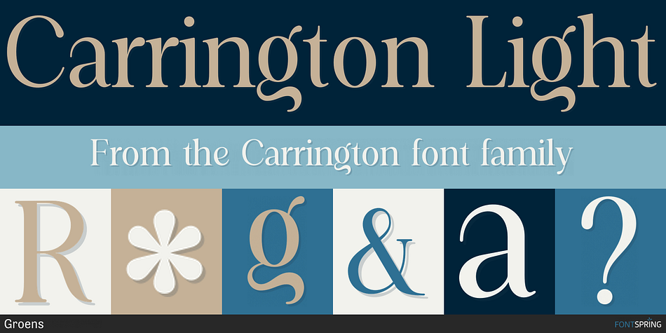 Carrington Light Font