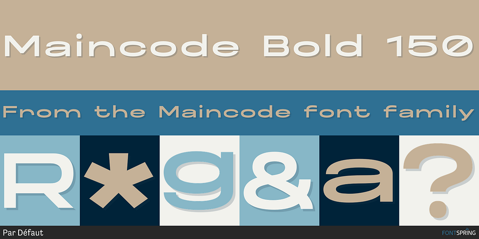 Maincode Bold 150 Font