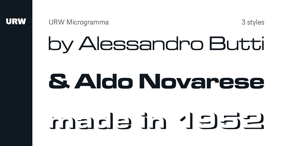URW Microgramma Font