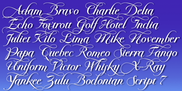 Bodonian Script Font | Fontspring