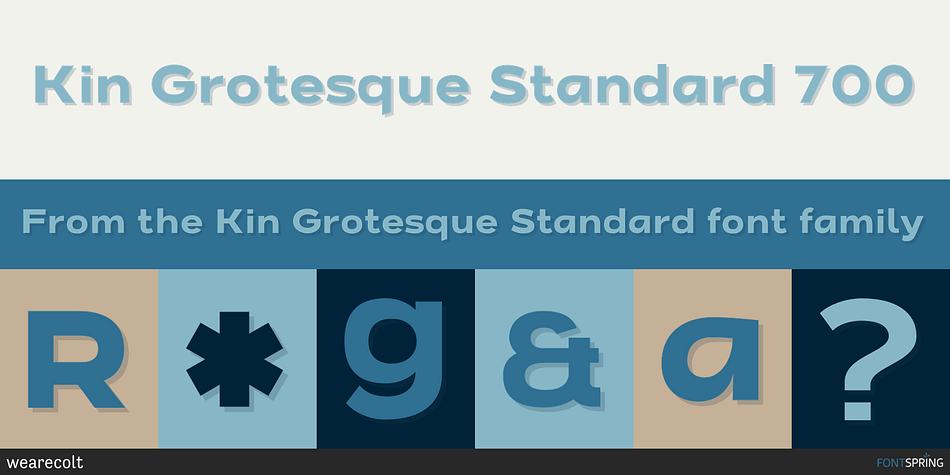 Kin Grotesque Standard 700 Font