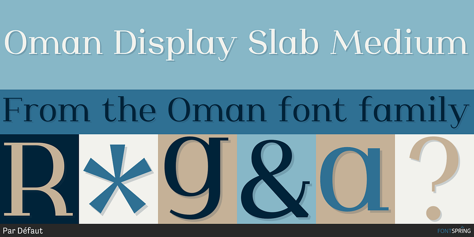 Oman Display Slab Medium Font