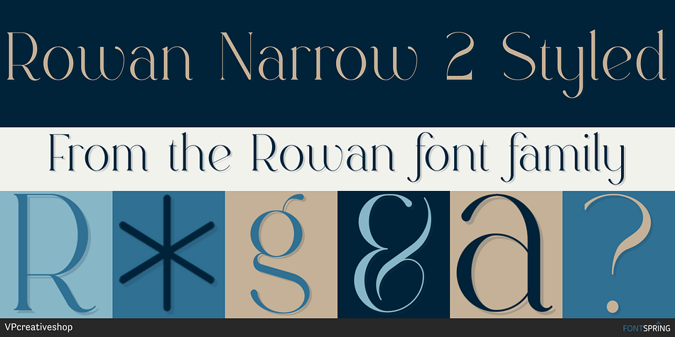 Rowan Narrow 2 Styled Font