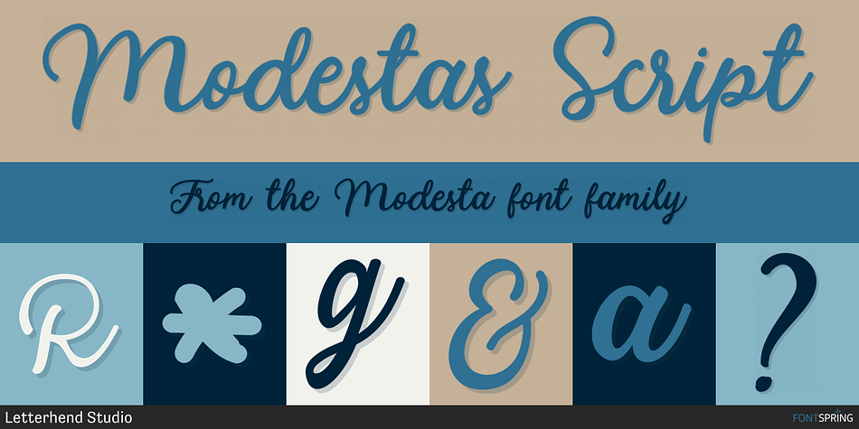 Modestas Script Font