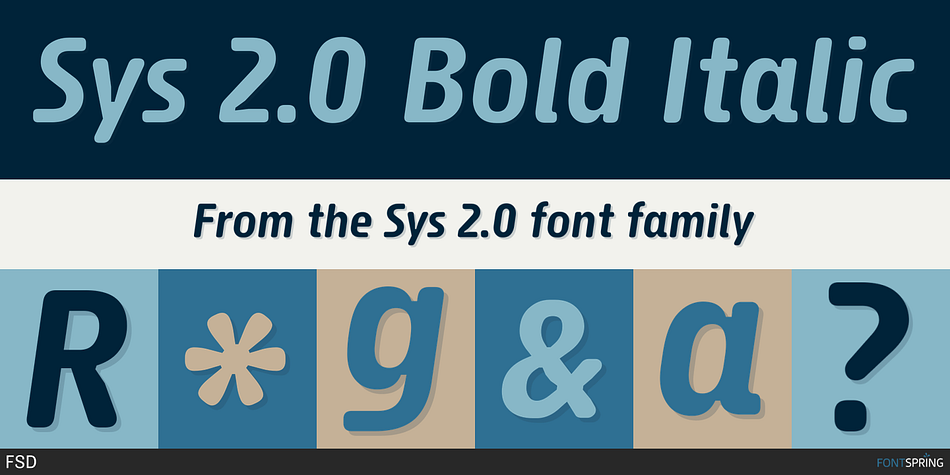 Sys 2.0 Bold Italic Font