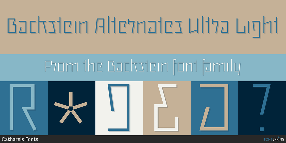 Backstein Alternates Ultra Light Font