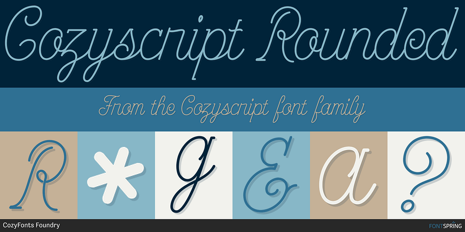 Cozyscript Rounded Font