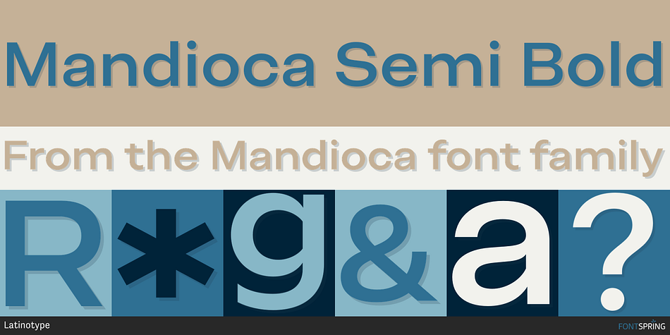 Mandioca Semi Bold Font